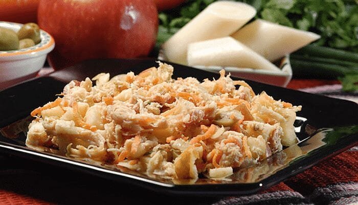 Incrível Salada De Frango Com Cenoura Ralada E Maçã! | Pai Na Cozinha